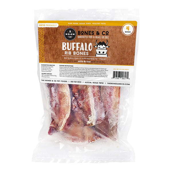 Frozen Buffalo Rib Bones – Nature's Select Houston